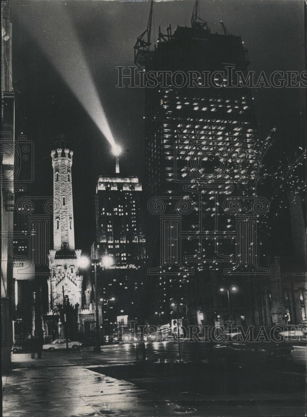 1968 John Hancock Center towers - Historic Images
