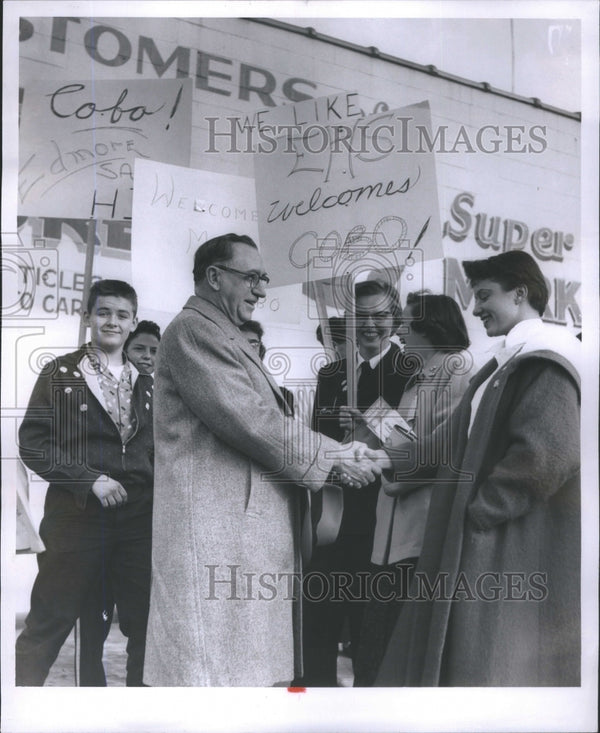 1956 Albert Cobo Campaign High School Rally - Historic Images