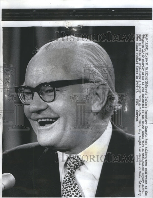 1972 KENNETH RUSH UNITED STATES AMBASSADOR - Historic Images