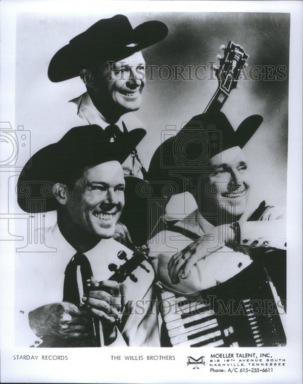 1969 Willis Brothers Starday Record James - Historic Images