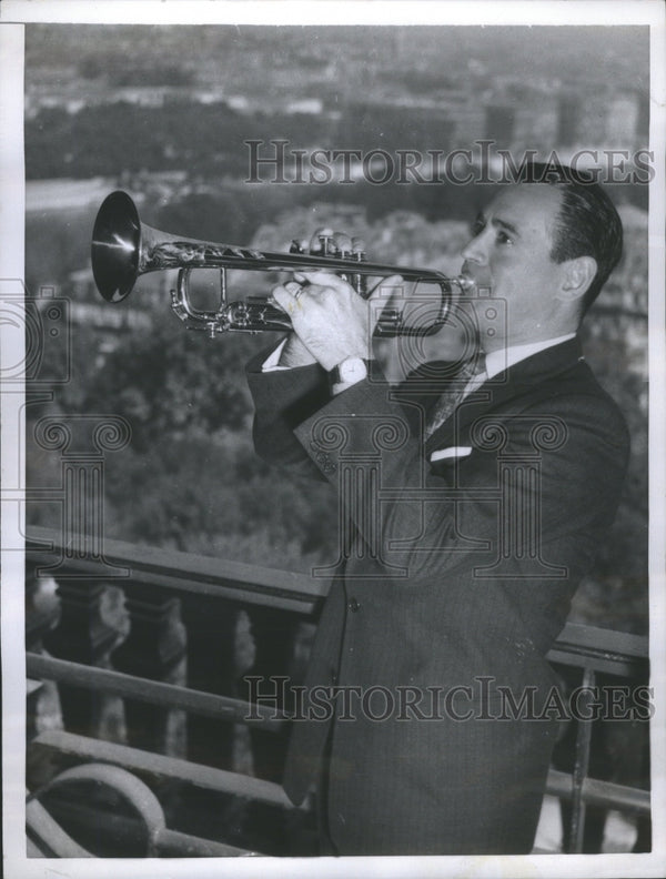 1957 Ray Anthony Trumpet Top Eiffel Tower - Historic Images