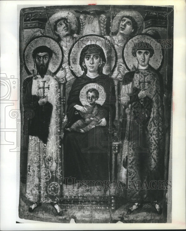 1959 1300 Year Old Icon Monastary Painting - Historic Images
