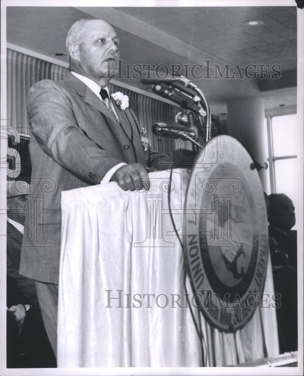 1961 George Meany HFL CIO President Cobo - Historic Images
