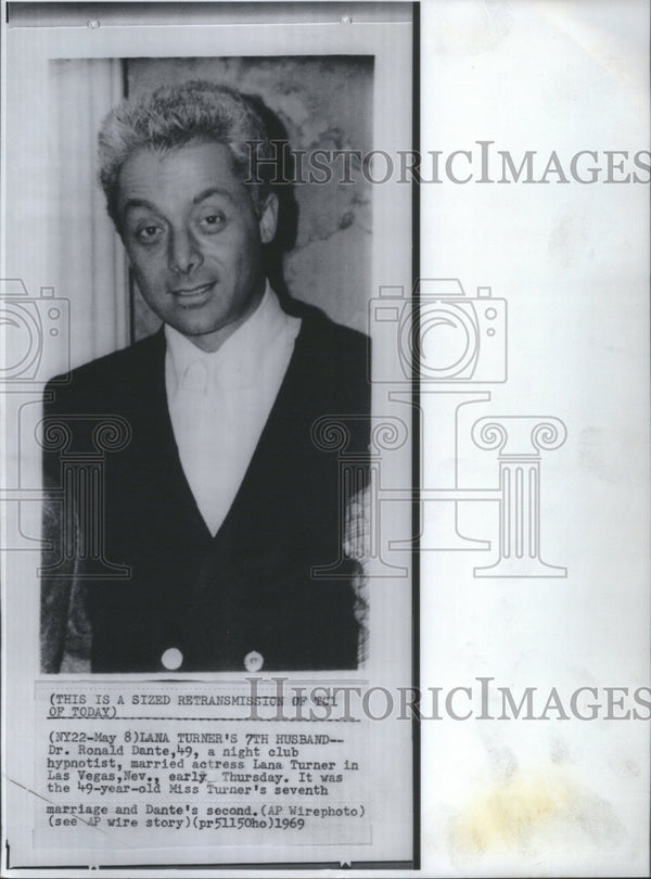 1969 Ronald Dante Lana Turner Actress Early - Historic Images