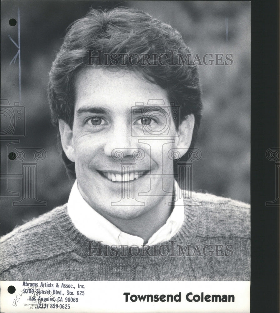 1989 Voice Actor Townsend Coleman - Historic Images