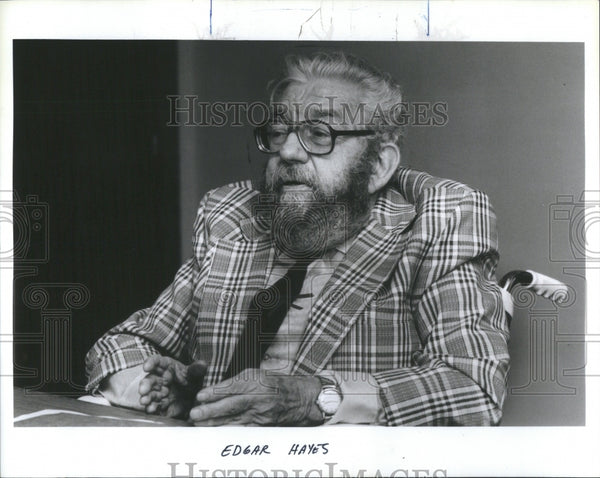 1985 Edgar Hayes Sportscaster - Historic Images