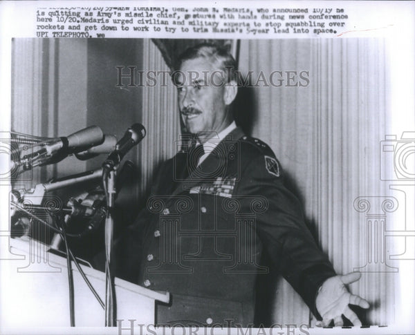 1959 General John B Medaris Missiles Expert - Historic Images