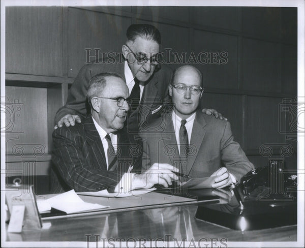 1957 Commissioners Mayor's Office Thomas - Historic Images
