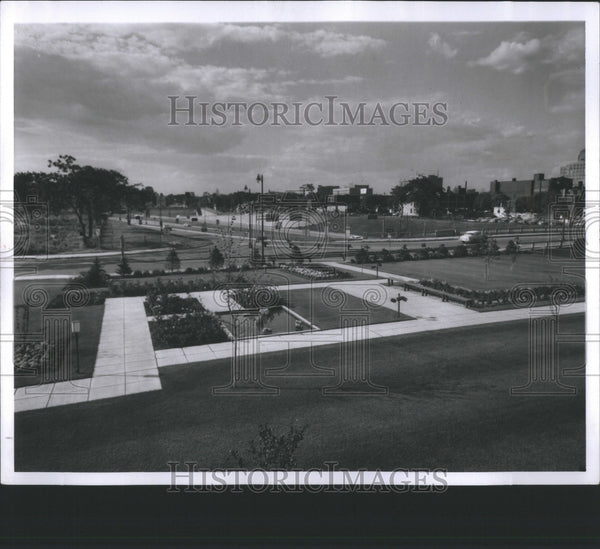 1962 Rose Garden at FTO Building - Historic Images