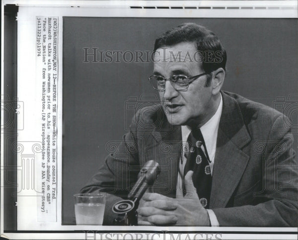 1974 Fred Buzhardt White House Counsel NBC - Historic Images