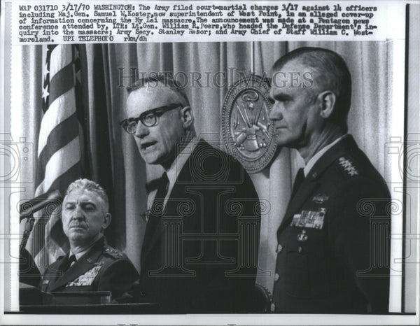 1970 Samuel W Koster Army Officer - Historic Images