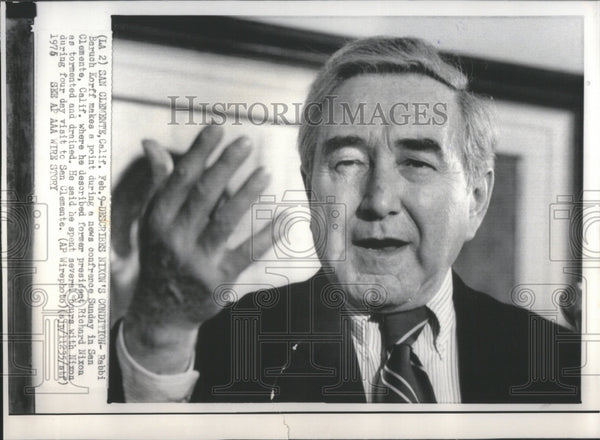 1975 Baruch Korff President Richard Nixon - Historic Images