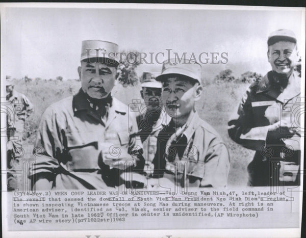Gen. Doung Van Min Song Mao Inspection - Historic Images