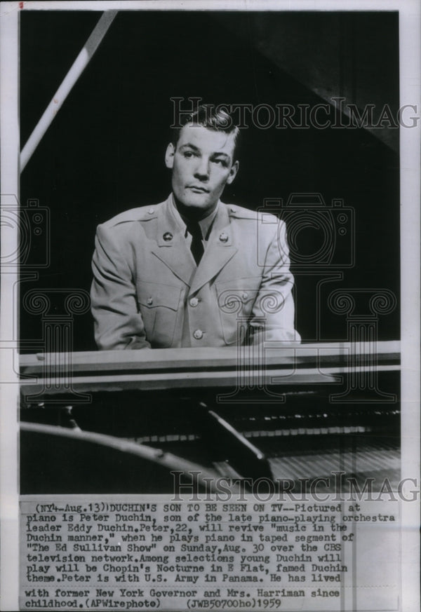1959 PETER DUCHIN SON EDDY DUCHIN PIANO - Historic Images
