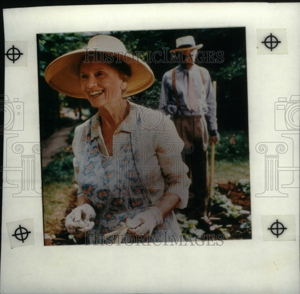 1990, Jessica Tandy Morgan Freeman Actress - RRU34399 - Historic Images