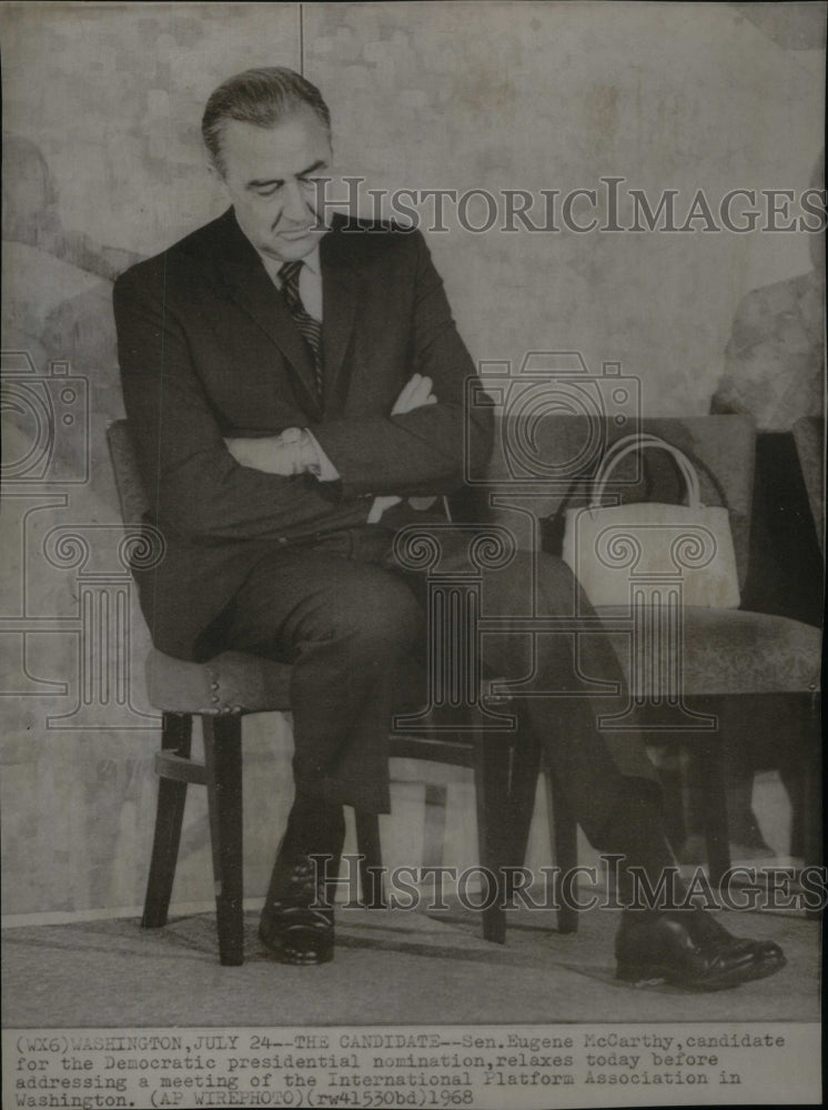 1968, Eugene McCArthy Democratic Nomination - RRU47187 - Historic Images