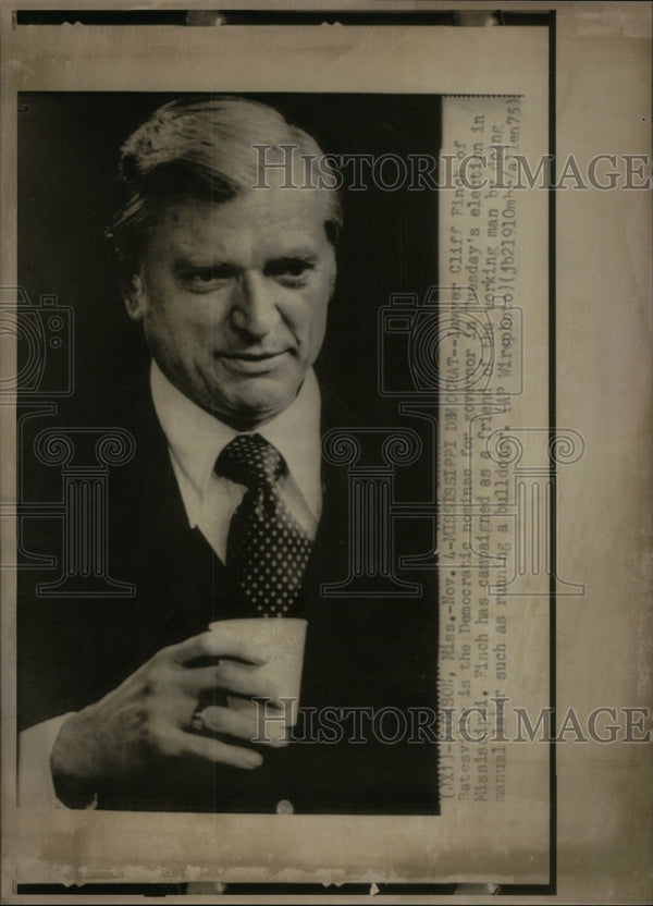 1975 Cliff Finch,Miss Dem Lawyer, - Historic Images