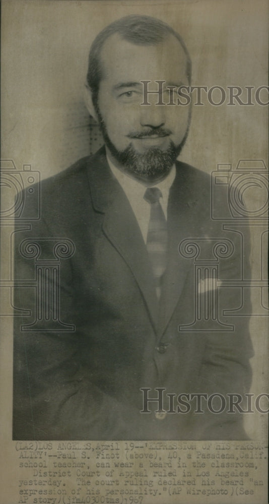 1967 Paul Finot Beard School Appeal - RRU48597 - Historic Images