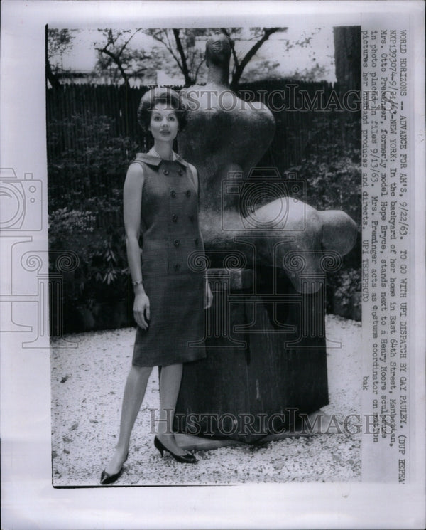 1963 Press Photo Manhattan model Hope Bryce Otto Home - RRU52053 ...