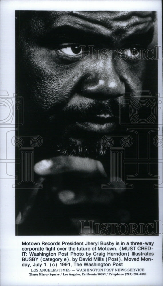 1991 Press Photo Jheryl Busby President Chief Executive - Historic Images