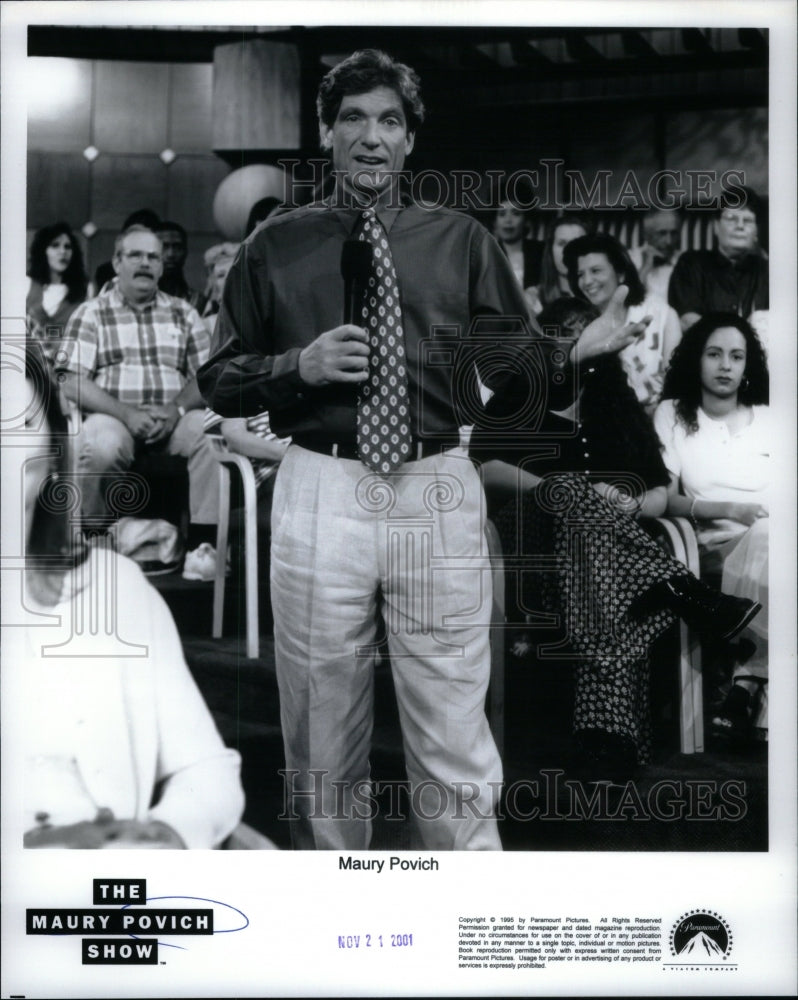 2001, Maurice Richard Maury Povich Host TV - RRU61451 - Historic Images