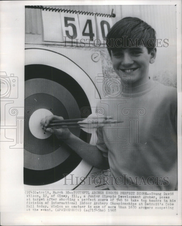 1968 Press Photo David Wilson Archer Perfect Score - RRU73805 ...