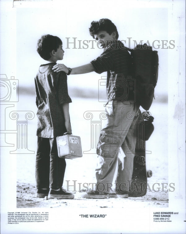 1989 Actors Luke Edwards and Fred Savage - Historic Images