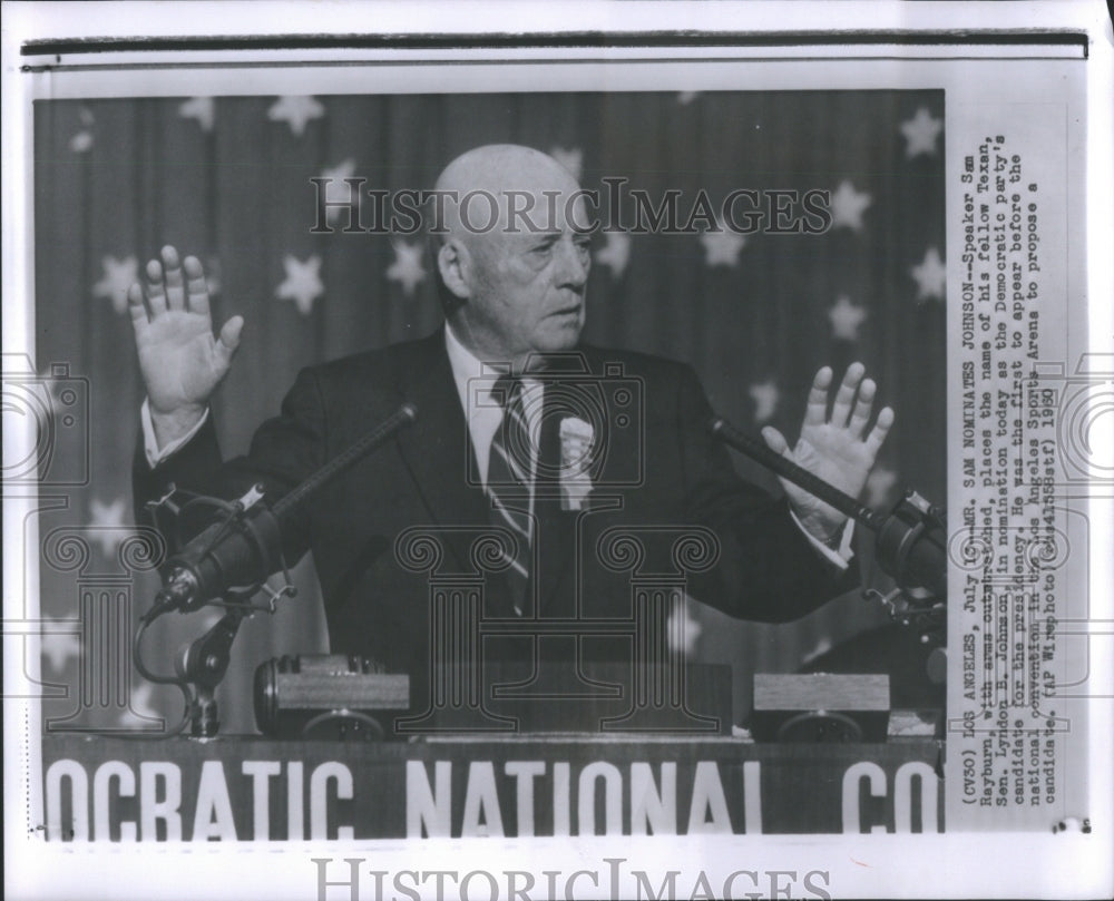 1960 SPEAKER SAM RAYBURN - Historic Images