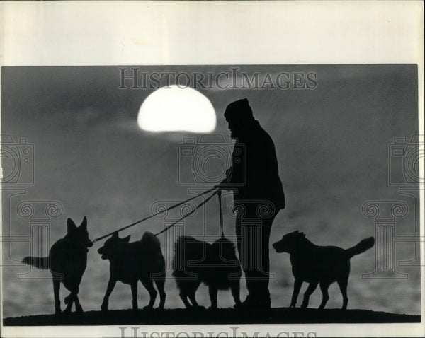 1987 Press Photo Ray urban mountain man Dog protectors - RRU95129 ...