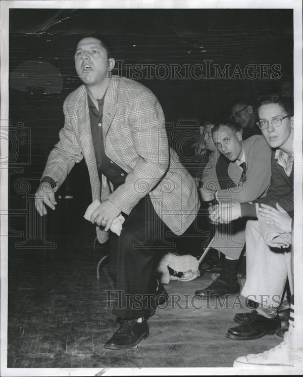 1957 Coach Leo Turner Melvindale. - Historic Images