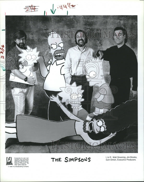1998 Press Photo The Simpsons Executive Producers - RRV11933 - Historic ...