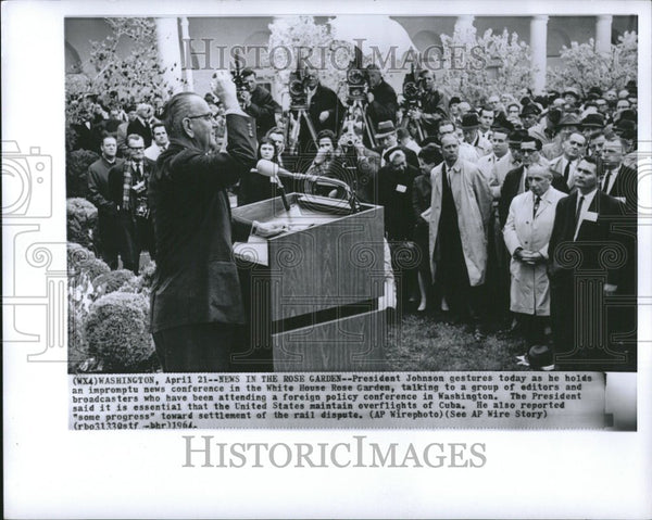 1964 President Lyndon Johnson White House - Historic Images