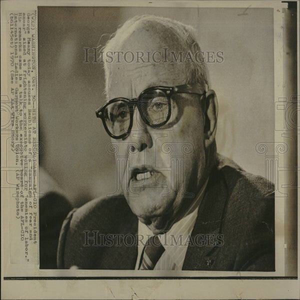 1970 George Meany Labor Leader President - Historic Images