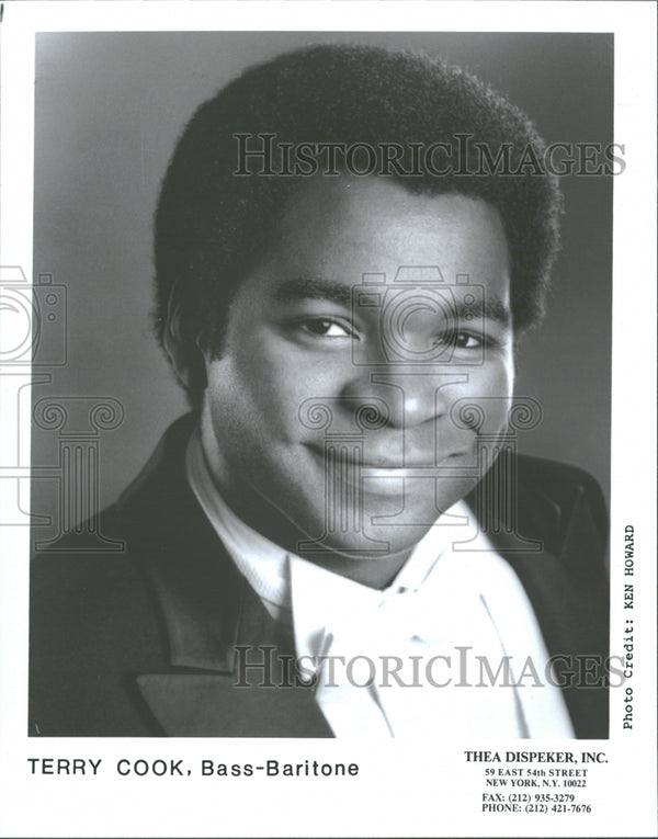1991 Terry Cook Bass-Baritone Singer - Historic Images
