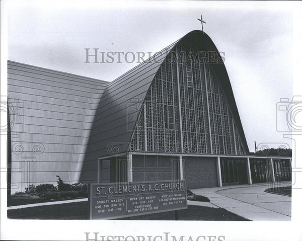 1969 Press Photo St. Clement's Catholic Church Detroit - RRV36563 ...