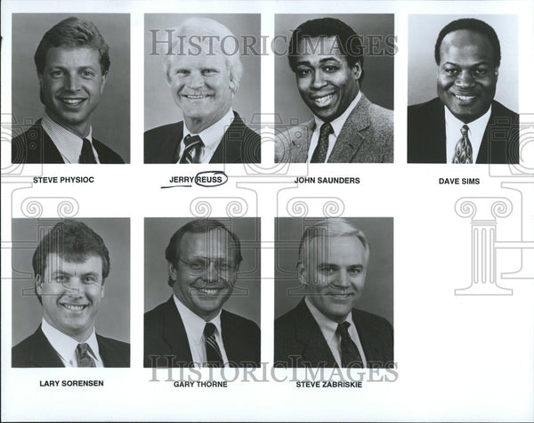 Press Photo Steve Physioc Jerry Reuss John Saunders - Historic Images