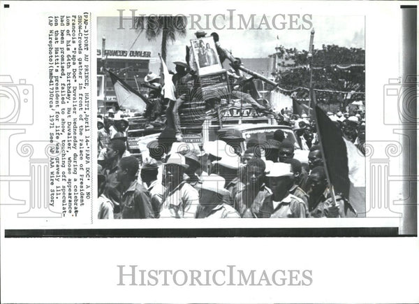 1971 Duvalier Francois Papa Doc Haiti show - Historic Images