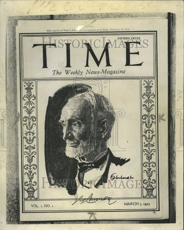 1938 Front cover time magazine first issue - Historic Images