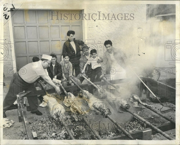 1956 Orthodox Greek Easter Sunday Festiviti - Historic Images