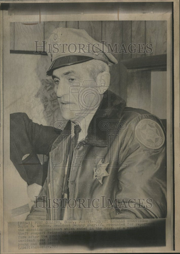 1970 Deputy Doyle F. Archer Shooting Death - Historic Images