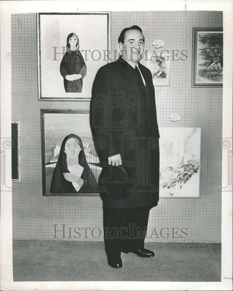 1955 Press Photo Dick Kollmar Actor Producer - Historic Images