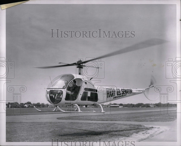 1958 Press Photo Jane Hart Philip Helicopter Senator - RRW01115 ...