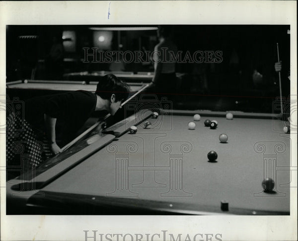 1967 Press Photo Lady Player Billiard Clark Academy - RRW04281 ...