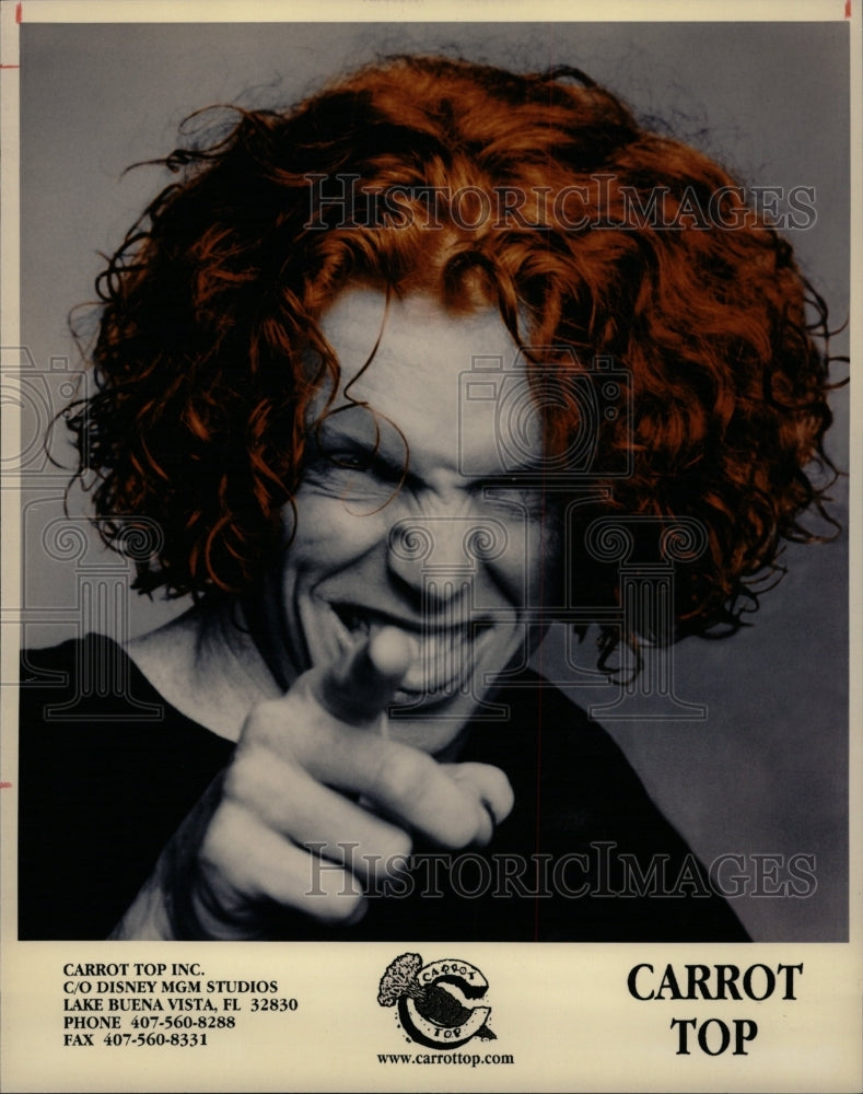 1997 Press Photo Carrot Top American Scott Thompson - RRW11459 ...