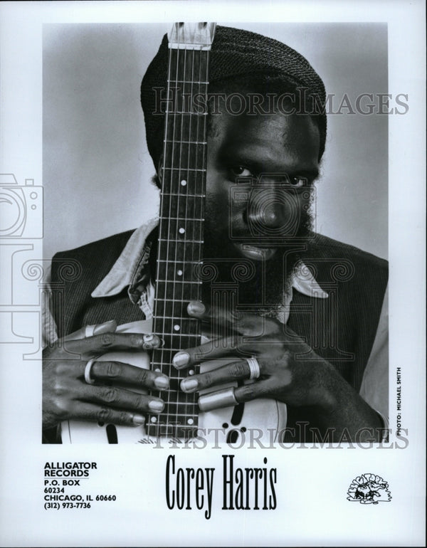 1996 Press Photo Corey Harris Blues Musician - RRW16649 - Historic Images
