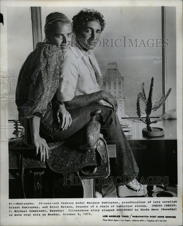 1975 Press Photo Margaux Hemingway America Fashion - RRW17071 ...