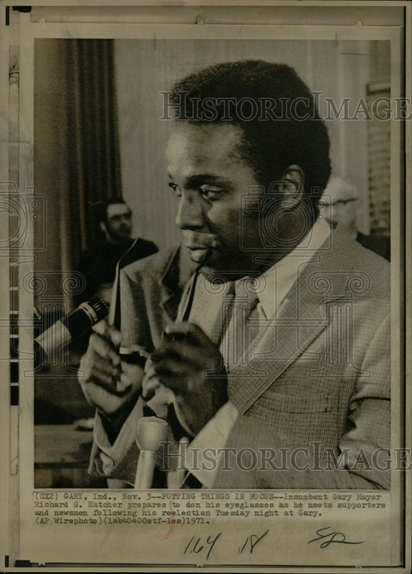 1971 Press Photo Richard G Hatcher Mayor Politician Ind - RRW17215 ...