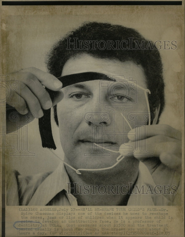 1975 Press Photo Dr Spiro Chaconas Dentistry Noses Face - RRW22863 ...