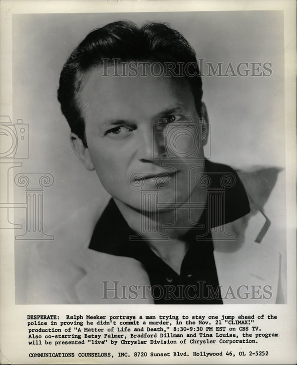 1957 Press Photo Ralph Meeker Stage Film Actor Chicago - RRW24917 ...