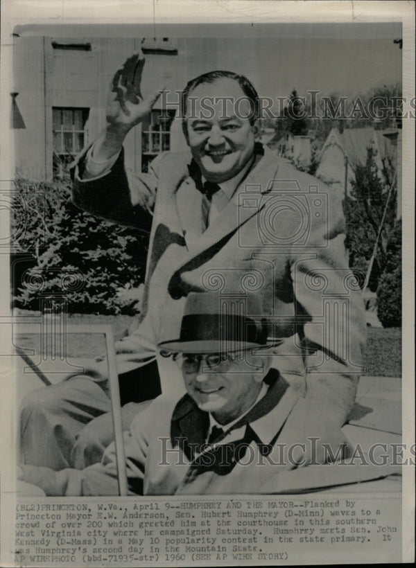 1960 Press Photo Hubert Humphrey Presidential Campaign - RRW25769 ...